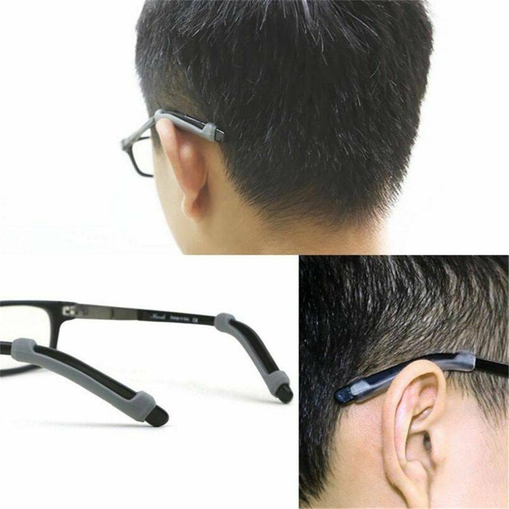1-5Pair Anti-Slip Tip Ear Grip Silicone Temple Hook For Glasses ...