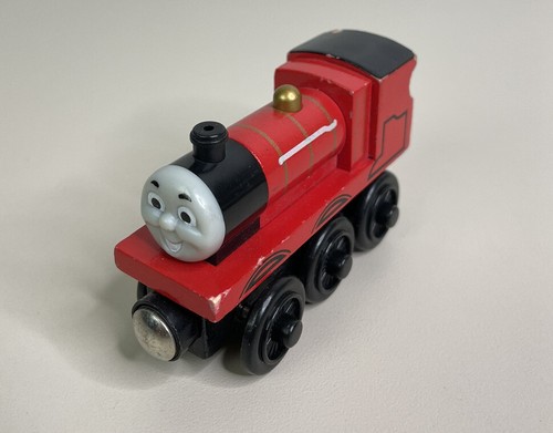Thomas the Train Wooden JAMES Engine Railway Friends TOMY Vintage | eBay
