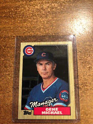 1987 Topps Baseball # 43 Gene Michael Cubs Manager/Checklist Unused | eBay