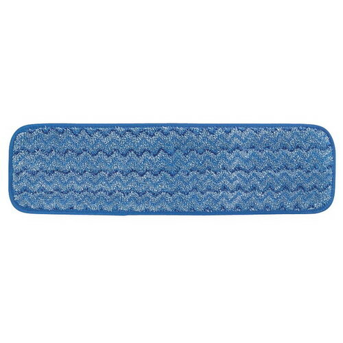 Rubbermaid Hygen Flat Damp Pad Blue 18" L x 5" W x .5" H Microfiber ...