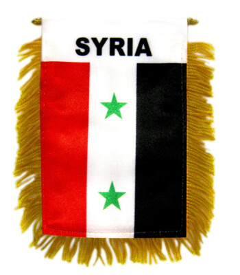 1 Dozen Syria Mini Banner Flag 4x6in Rear view Mirror Flag | eBay
