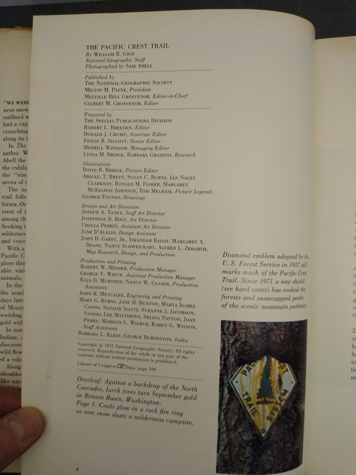 The Pacific Crest Trail by William R. Gray National Geographic Society ...