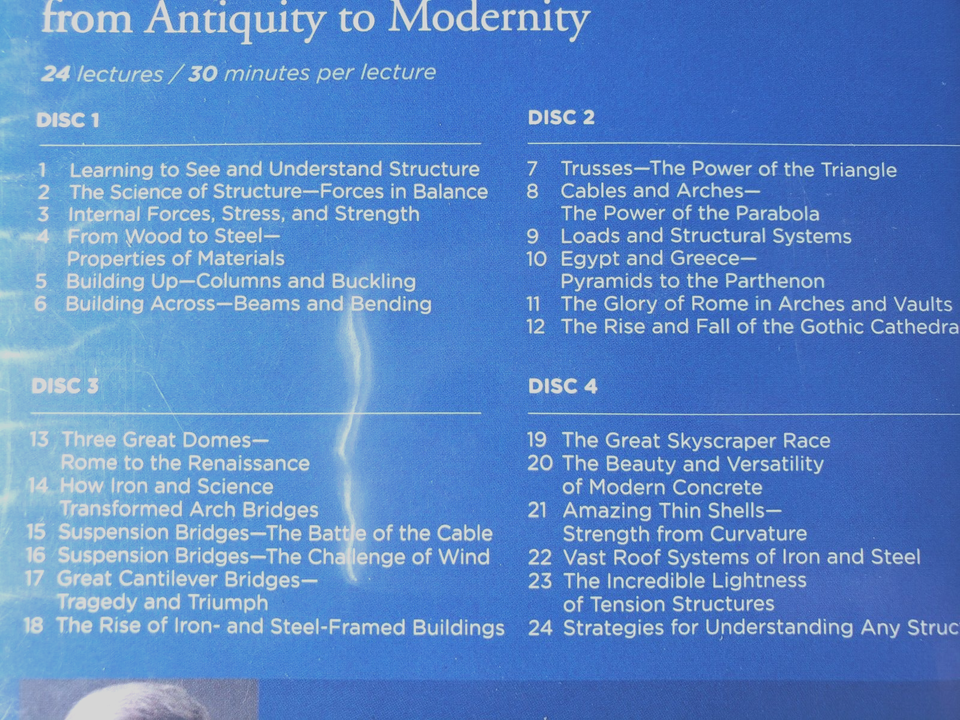 The Great Courses Understanding the Worlds Greatest Structures Complete ...