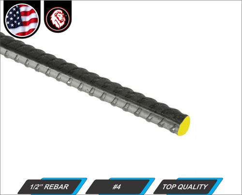 #4, 1/2 Steel Rebar - Weldable - G-60 - 24" inch (2-ft) | eBay
