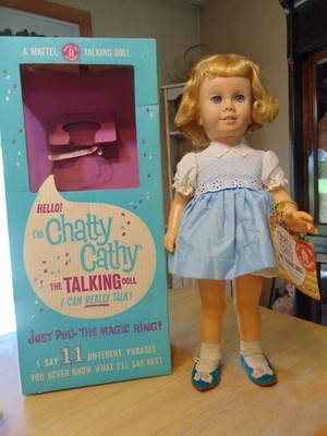Vintage Mattel Chatty Cathy Doll~Soft Face~In Original Box~W/Hang Tag ...