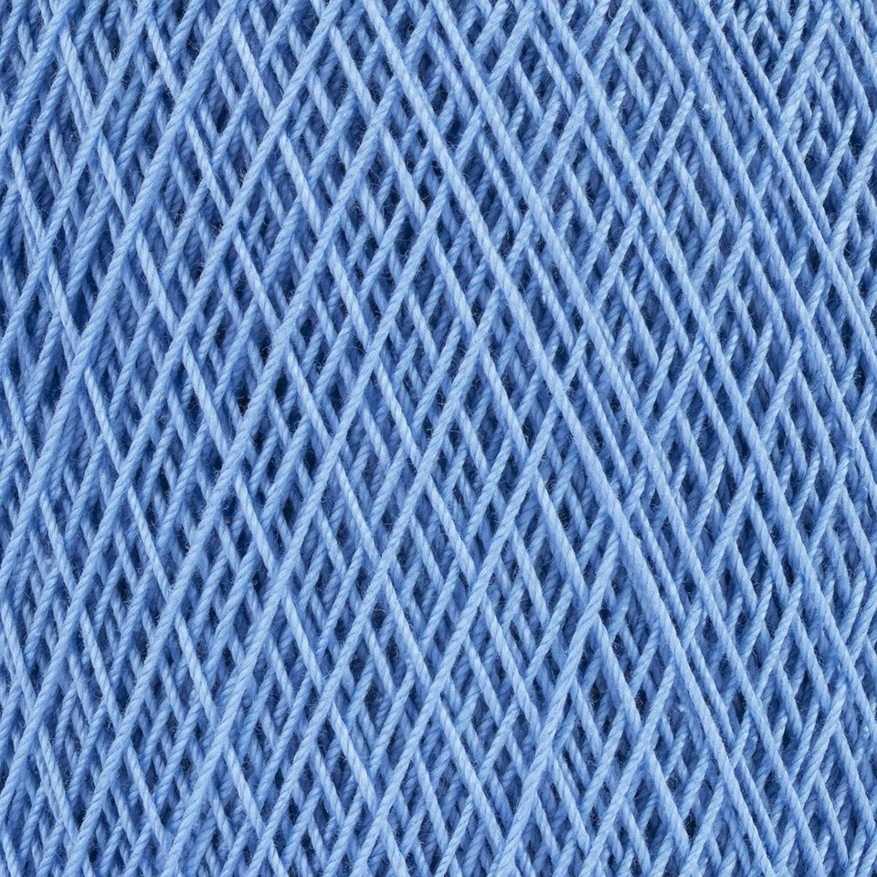 Aunt Lydia's Medium Blue Crochet Cotton Yarn 365Yd Size 10 Mercerized ...