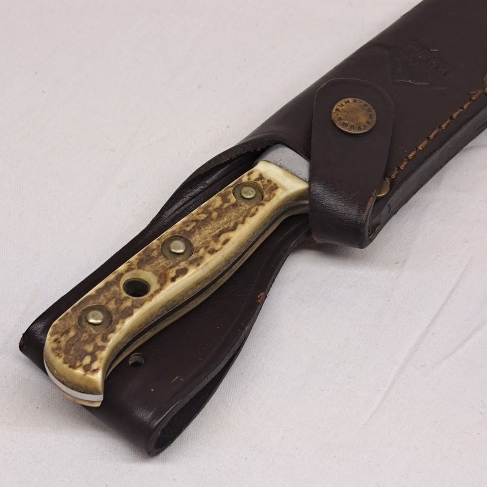 PUMA 6393 Fixed Blade Skinner Knife Leather Sheath Handmade Germany | eBay