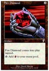 Hero Deal, English - 4 x MTG Fire Diamond Seventh Edition | eBay