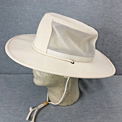Dorfman Pacific DPC Floater Adult S/M Hat Ivory Canvas Boonie Bucket ...