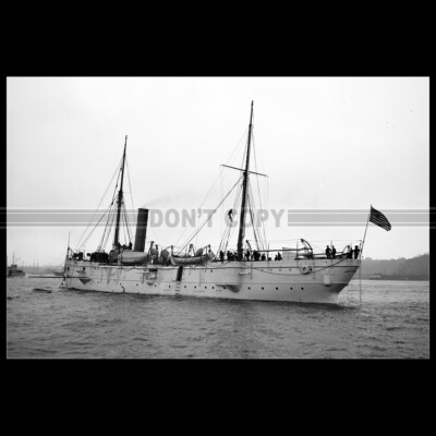 Photo B.004458 USS MACHIAS PG-5 US NAVY SCHOONER-RIGGED GUNBOAT ...
