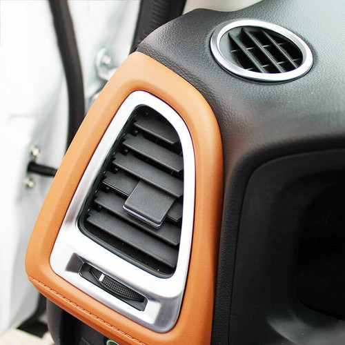 ABS Silver Inner Dashboard Air Vent Outlet Cover Trim For Honda HR-V ...