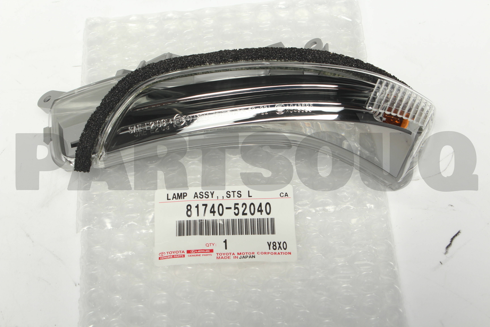 8174052040 Genuine Toyota LAMP ASSY, SIDE TURN SIGNAL, LH 81740-52040 ...