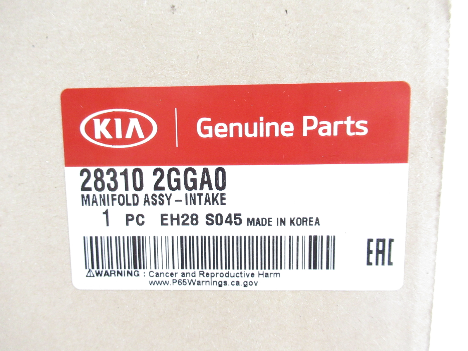 Genuine OEM Kia 28310 2GGA0 Intake Manifold Assy | eBay
