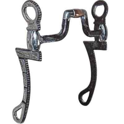 SRS German Silver Seven 7 Shank Hinged Port Mouthpiece Western Pleasure ...