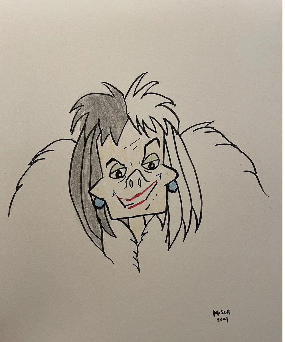 Cruella Deville Drawing