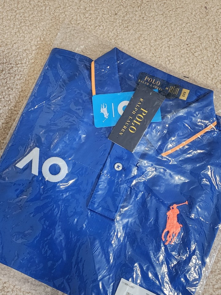 RALPH LAUREN AUSTRALIAN OPEN AO Tennis Sport Polo Shirt Women M | eBay ...