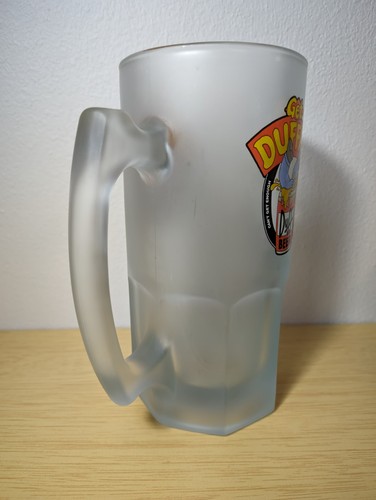 The Simpsons 2000 Fox Get Duffed! Frosted Glass Duff Beer Mug Large | eBay