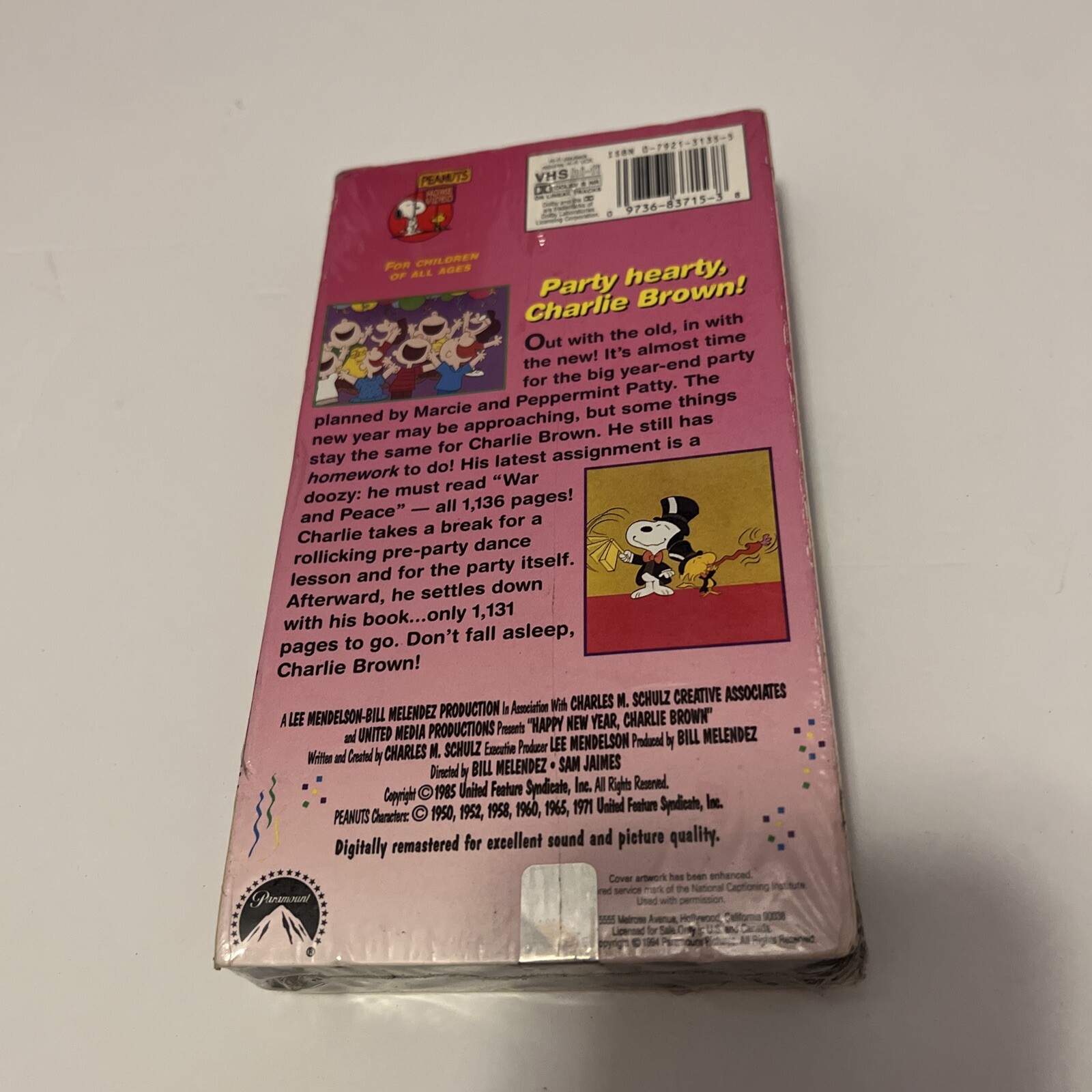 Happy New Year Charlie Brown Vhs