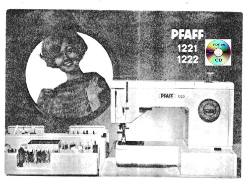 PFAFF 1221-1222 Sewing Machine Manual PDF on CD or DWNLD - FREE ...