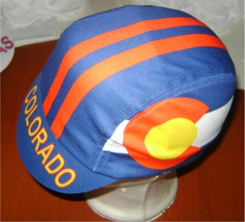 COLORADO CYCLING CAP CO HAT CAP POLYESTER SUBLIMATED UV RAY PISTA FIXED ...