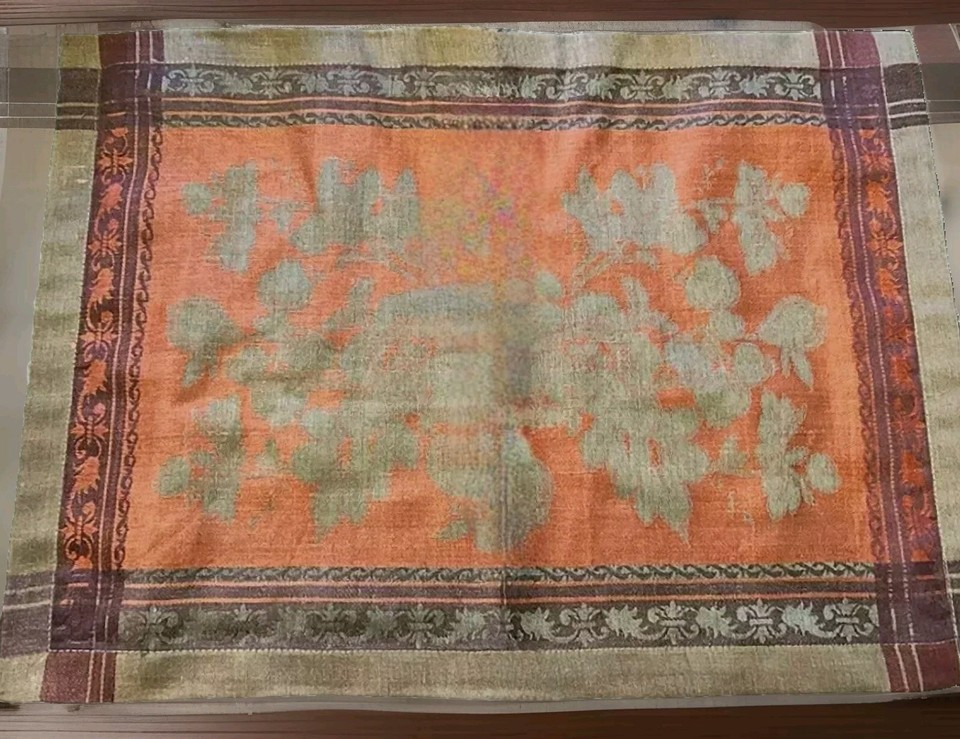 Williams Sonoma Jacquard Tablecloth Floral 70 X 126 Inches Made In ...