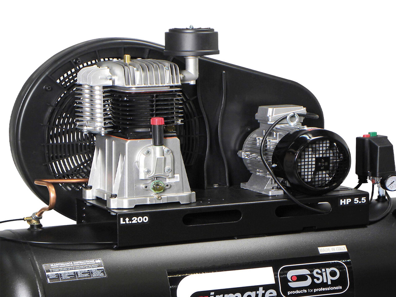 SIP Airmate Tn5.5/200 200 Litre 5.5hp Air Compressor 415v for sale ...