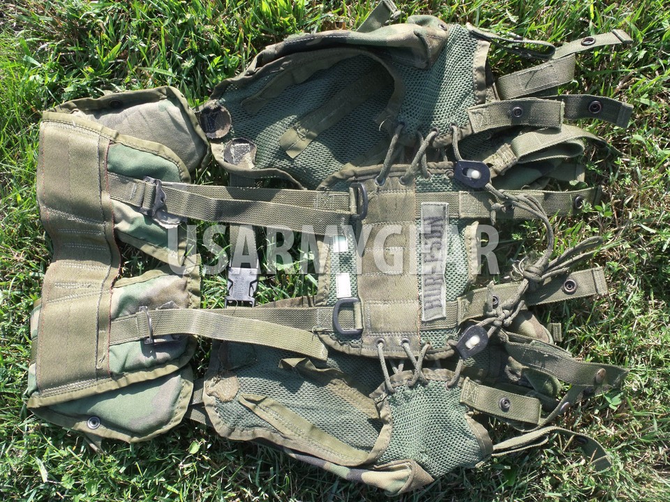 US MADE Military USGI MOLLE Woodland Enhanced Tactical Load Bearing ...
