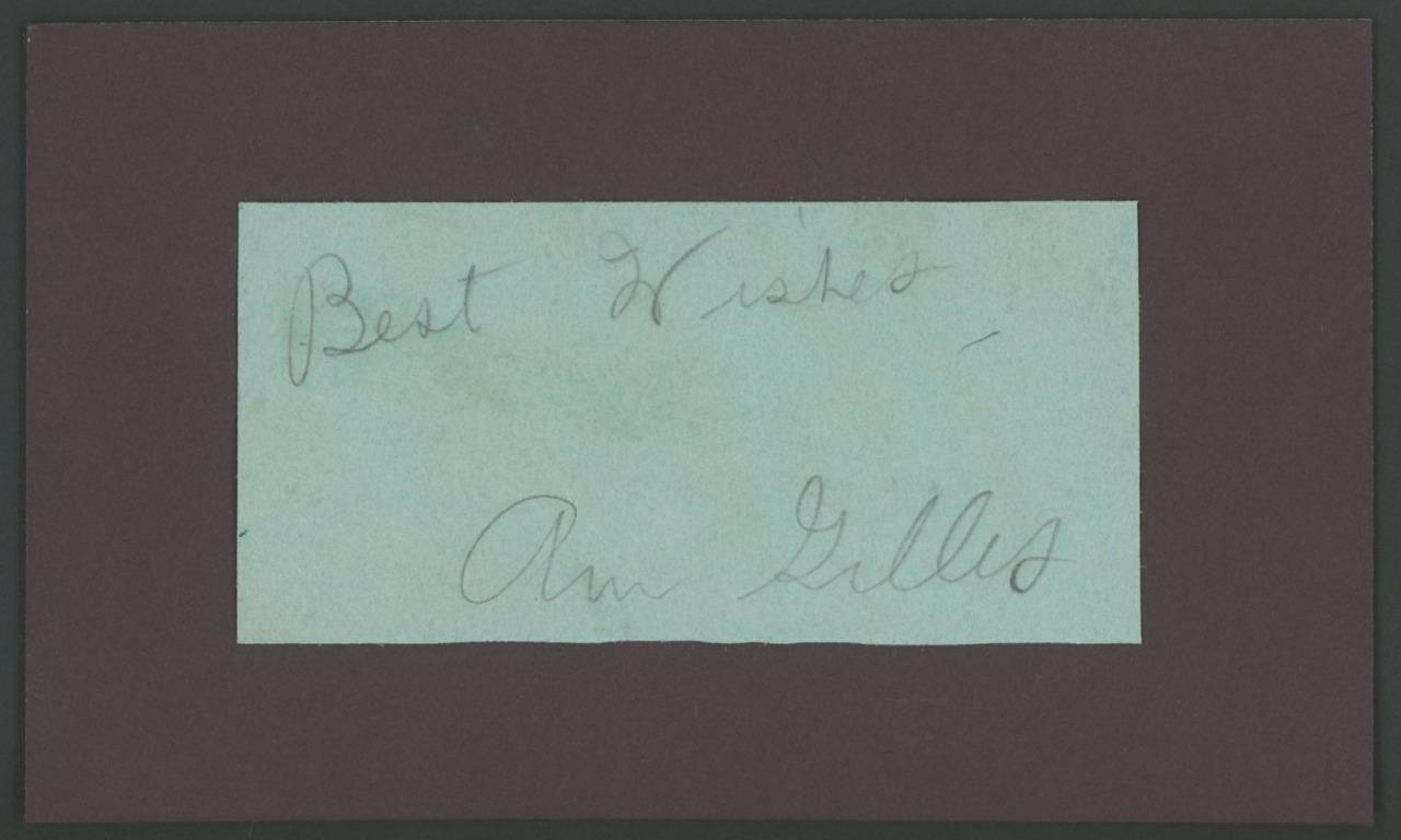 ANN GILLIS autograph cut | Disney's "Bambi" - signed | eBay