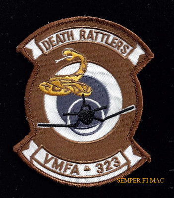 VMFA-323 DEATH RATTLERS PATCH US MARINES VETERAN GIFT PIN UP USS MCAS ...