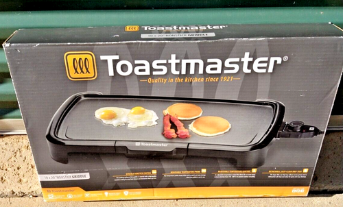 TOASTMASTER Griddle Electric Nonstick 10 x 20 TM 201GR Black Teflon ...