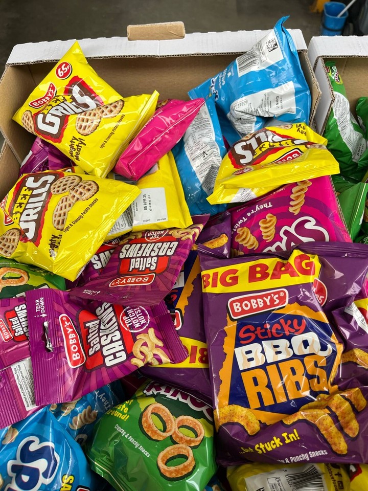Very Popular Listing ** Bobby`s Crisps Randomly Mixed Case of 100 packs ...