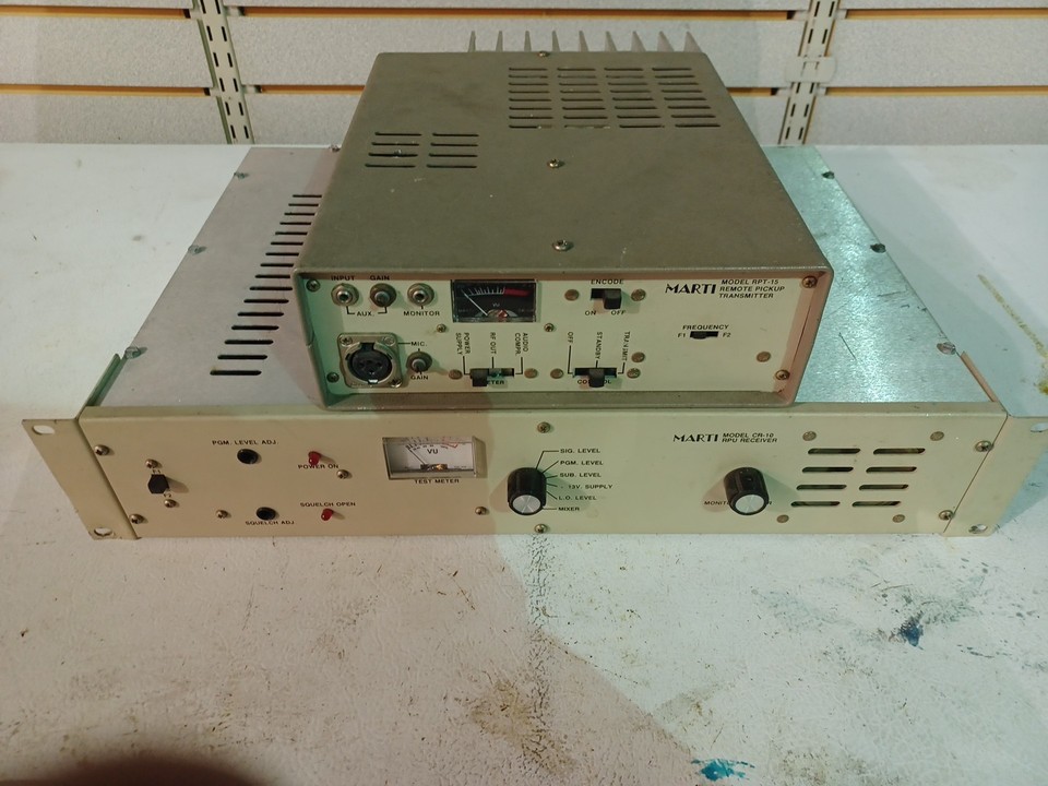 MARTI 450 MHz Remote Broadcast Transmitter & Receiver Pair – Powers On ...