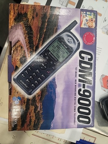 Vintage Audiovox CDM-9000 CDMA Cell Phone 2000 In Box Complete & Tested ...