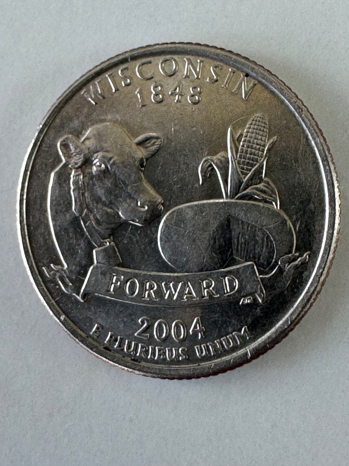 2004 wisconsin quarter error high leaf | eBay