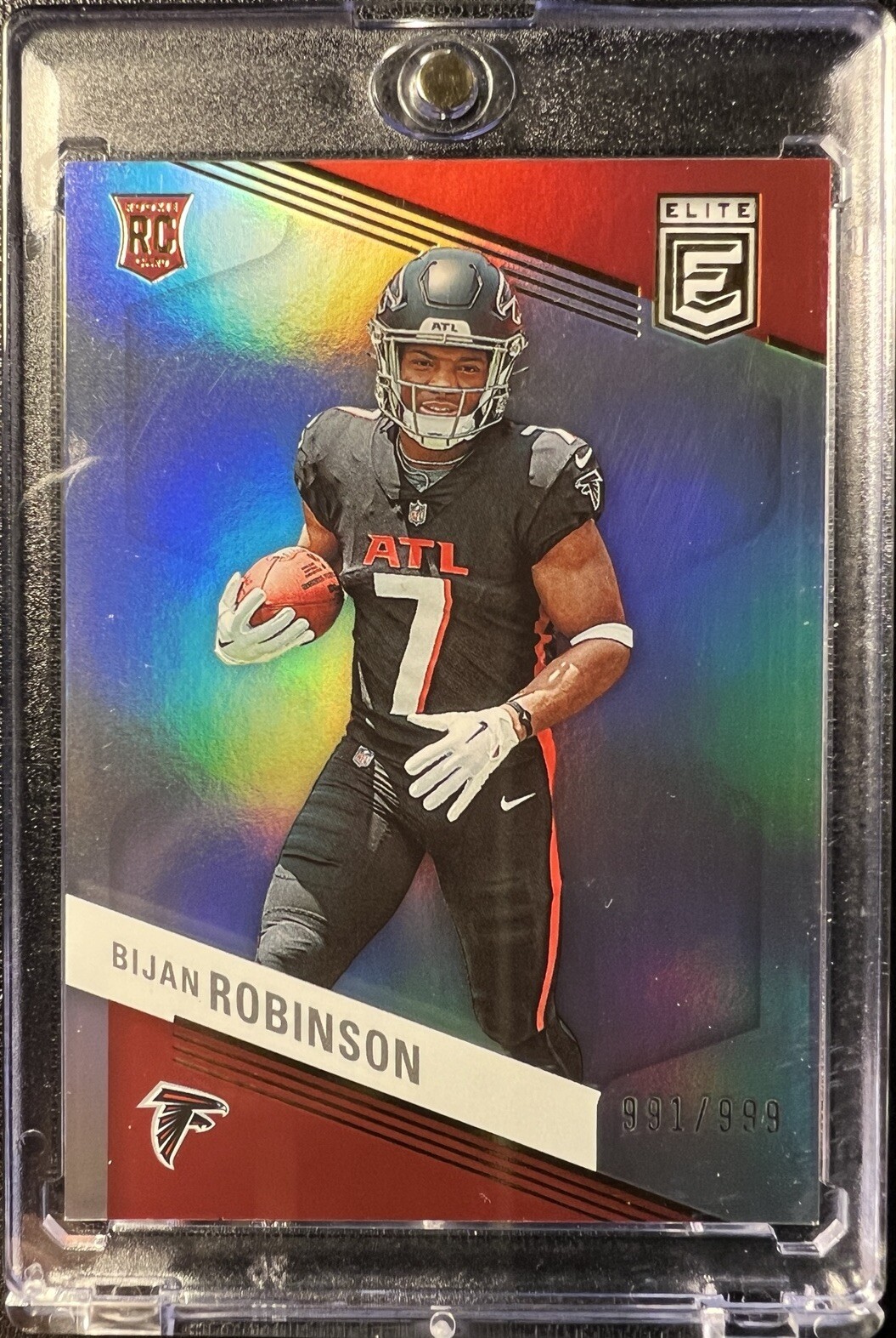 2023 Donruss Elite Silver Bijan Robinson Rookie Card /999 -Falcons #104 ...