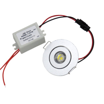 50pcs 1W AC/DC 12~24V LED Ceiling Down Light Cabinet lights Recessed ...