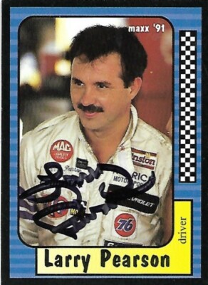 Larry Pearson signed 1991 MAXX trading card NASCAR #41 | eBay