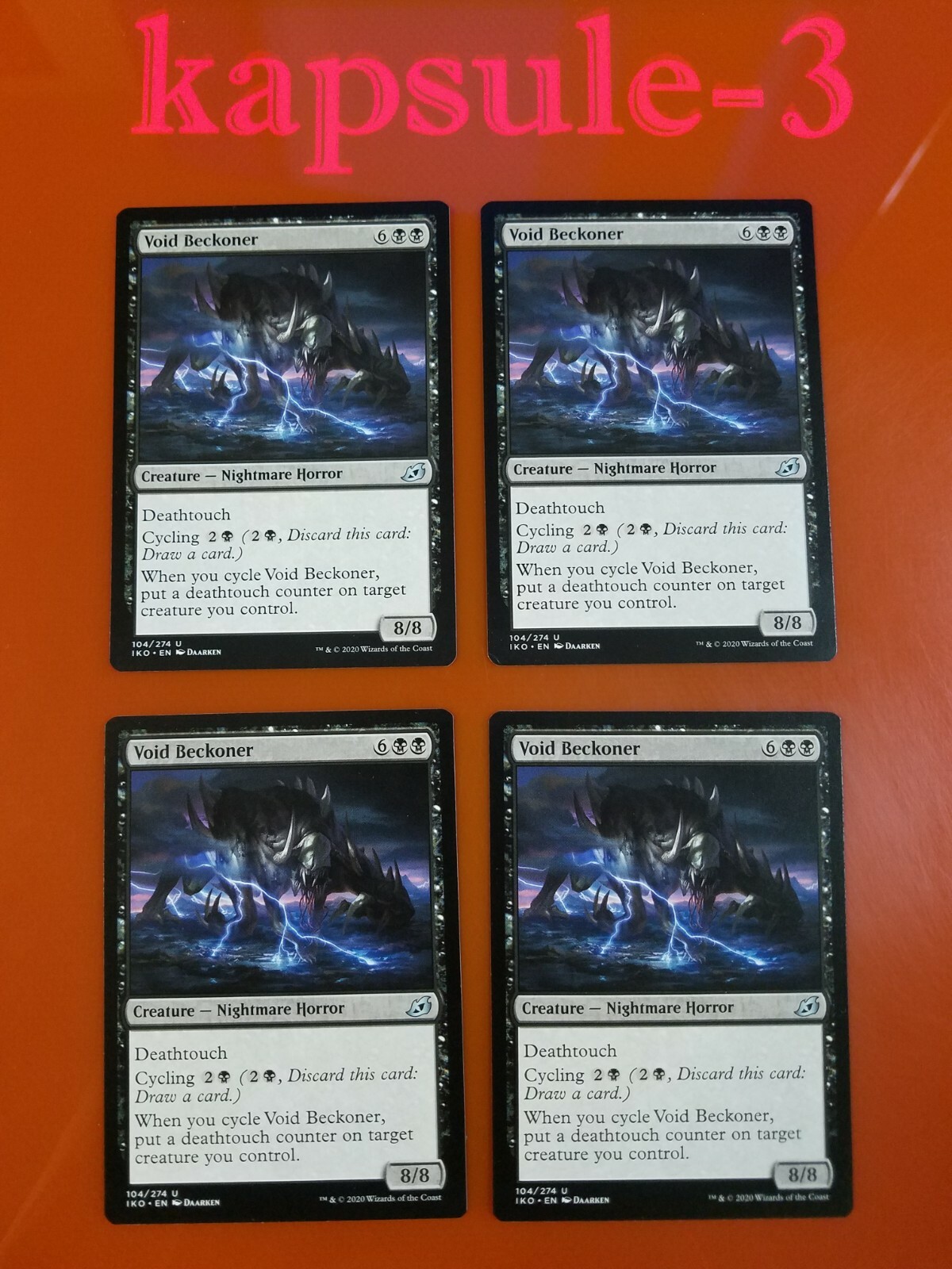 4x Void Beckoner | Ikoria Lair of Behemoths | MTG Magic Cards | eBay