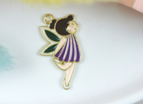 new lot 50pcs cartoon girl cute Metal Charm Pendant DIY Jewelry Making ...