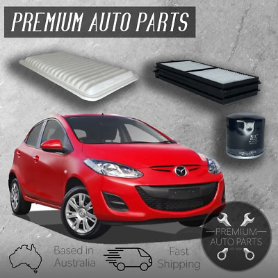 Service Filter Kit [Air Oil Cabin] Fits Mazda Mazda2 DE 1.5L Petrol 09/ ...