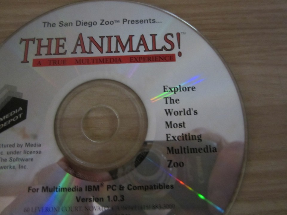 San Diego Zoo: The Animals! v1.0.3 (PC-CD, 1992) for DOS/Win ...