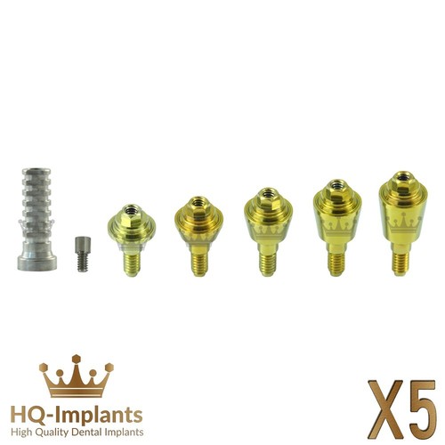 Q5 Straight Multi Unit 1.4mm System Dental Int Hex 2.42mm Titanium Sleeve Set 3783514122877| eBay