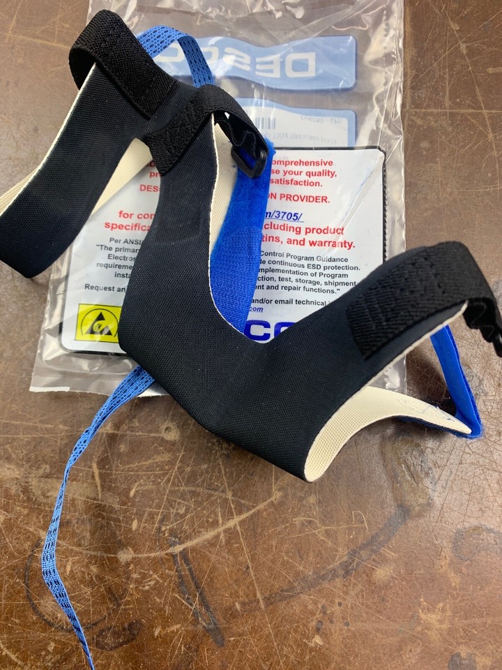 DESCO 17291 Premium Full Coverage Foot Grounder, 2 Meg Resistor Medium ...