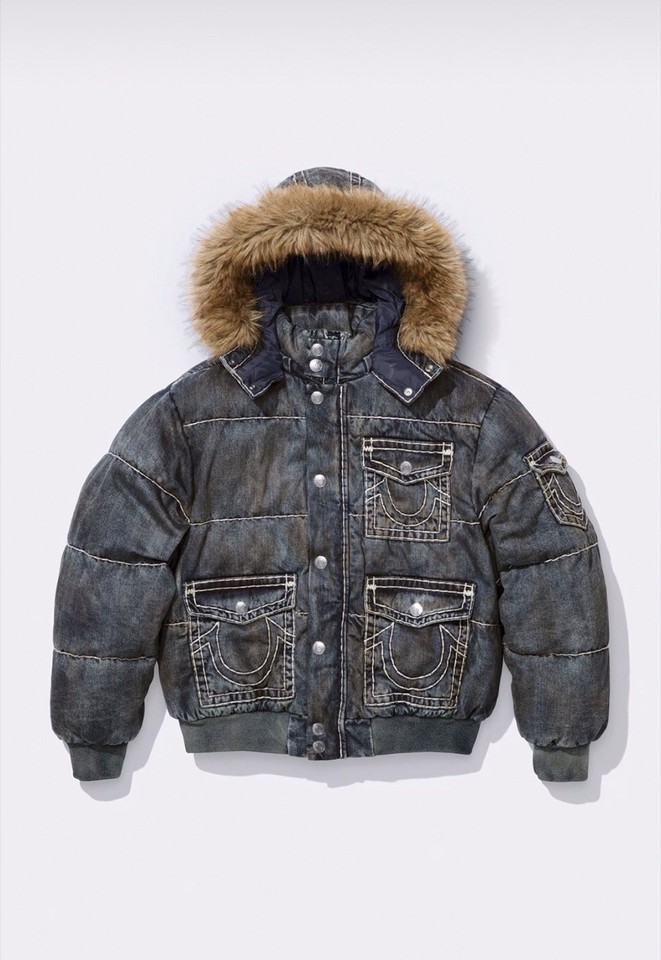 Supreme®/True Religion® Puffer Jacket (DENIM) (XXL) (SHIPS TODAY) | eBay