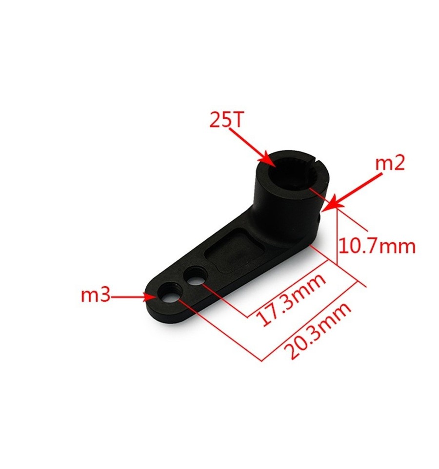25T Aluminum Servo Arm Double Holes Lock for Servo (Blue/Black/Pink) | eBay