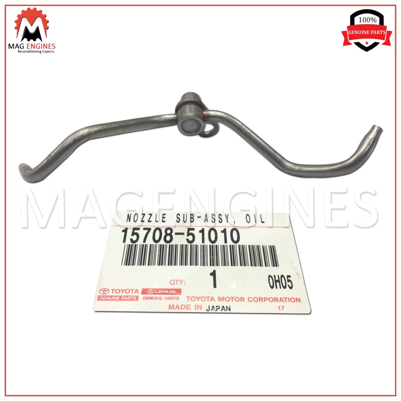 15708-51010 GENUINE OEM NOZZLE SUB-ASSY, OIL, NO.1 1570851010 | eBay