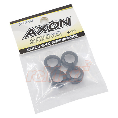 Axon Aluminum High Big Bore Shock Upper Cap 4 pcs Black For Xray DT-SP ...