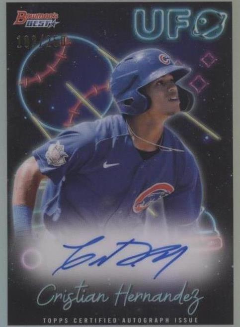 2022 Bowman's Best - Bowman Ufo Autographs Cristian Hernandez #UFOA-CH ...