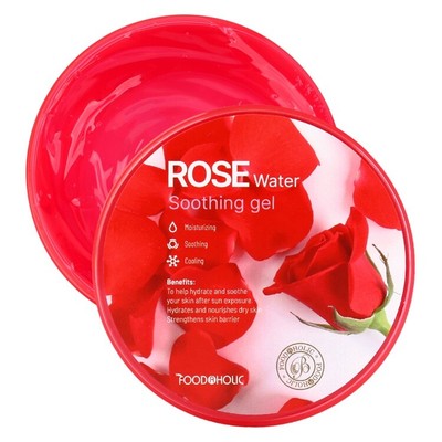 FOOD A HOLIC Rose Water Soothing Gel 300ml / 10.1fl.oz Soothing ...
