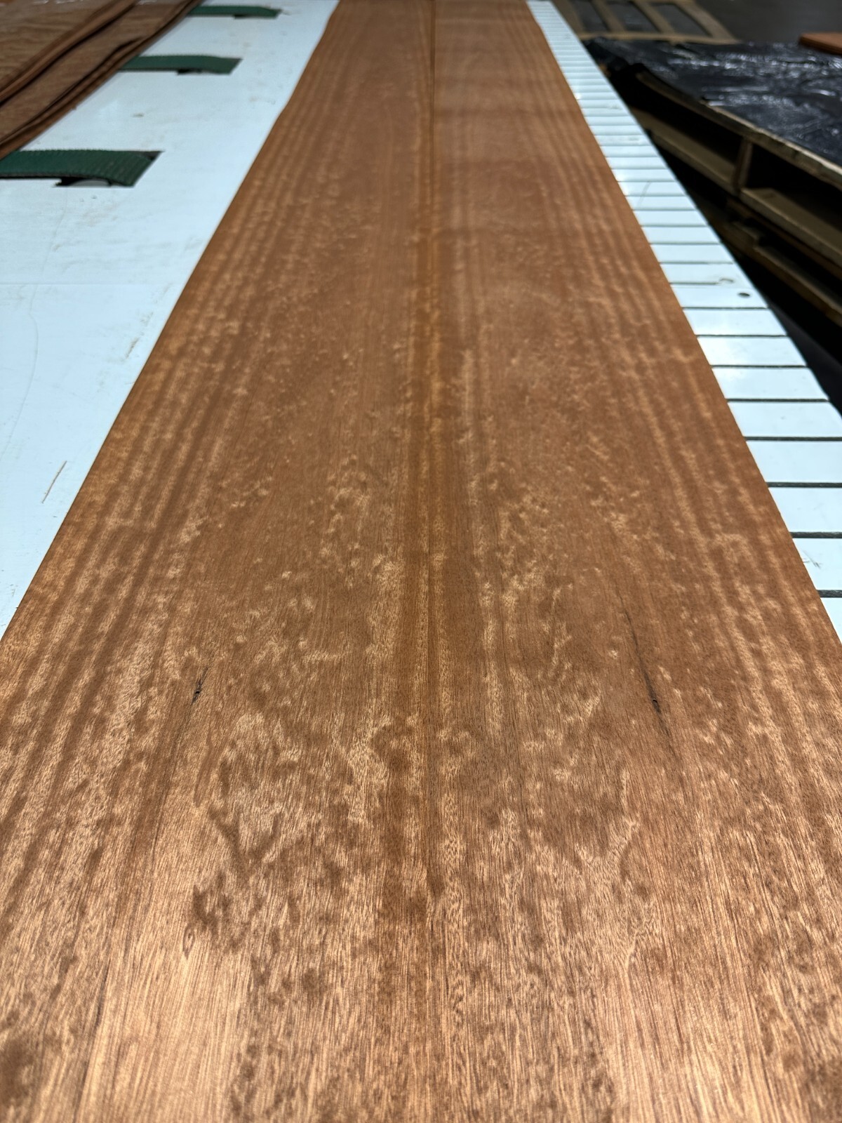 Pommele Sapele Raw Wood Veneer 2 sheets 102'' x 8'' 232B | eBay